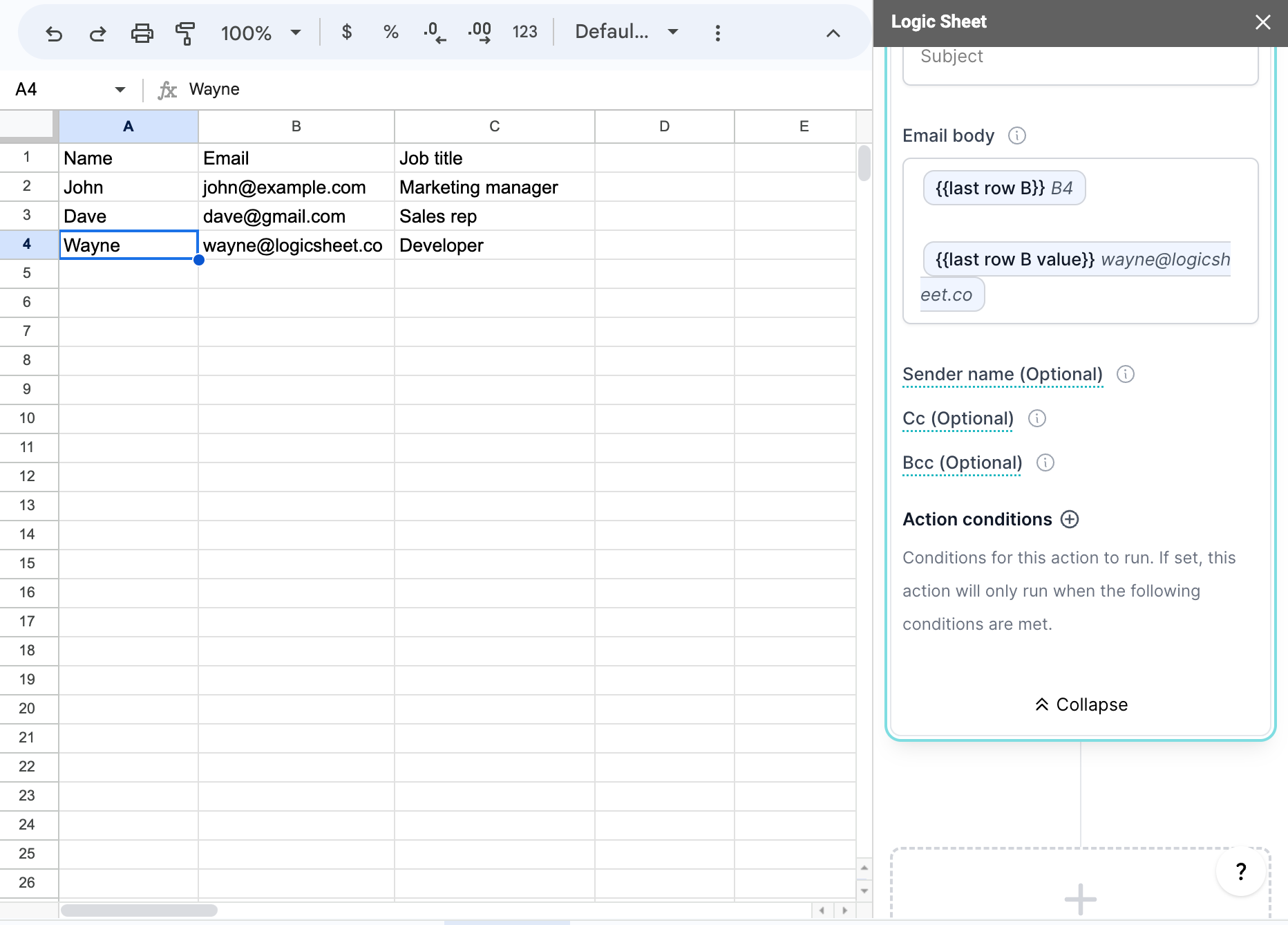 The ultimate guide to merge tags in Logic Sheet - How to use dynamic data in your Google Sheets ...