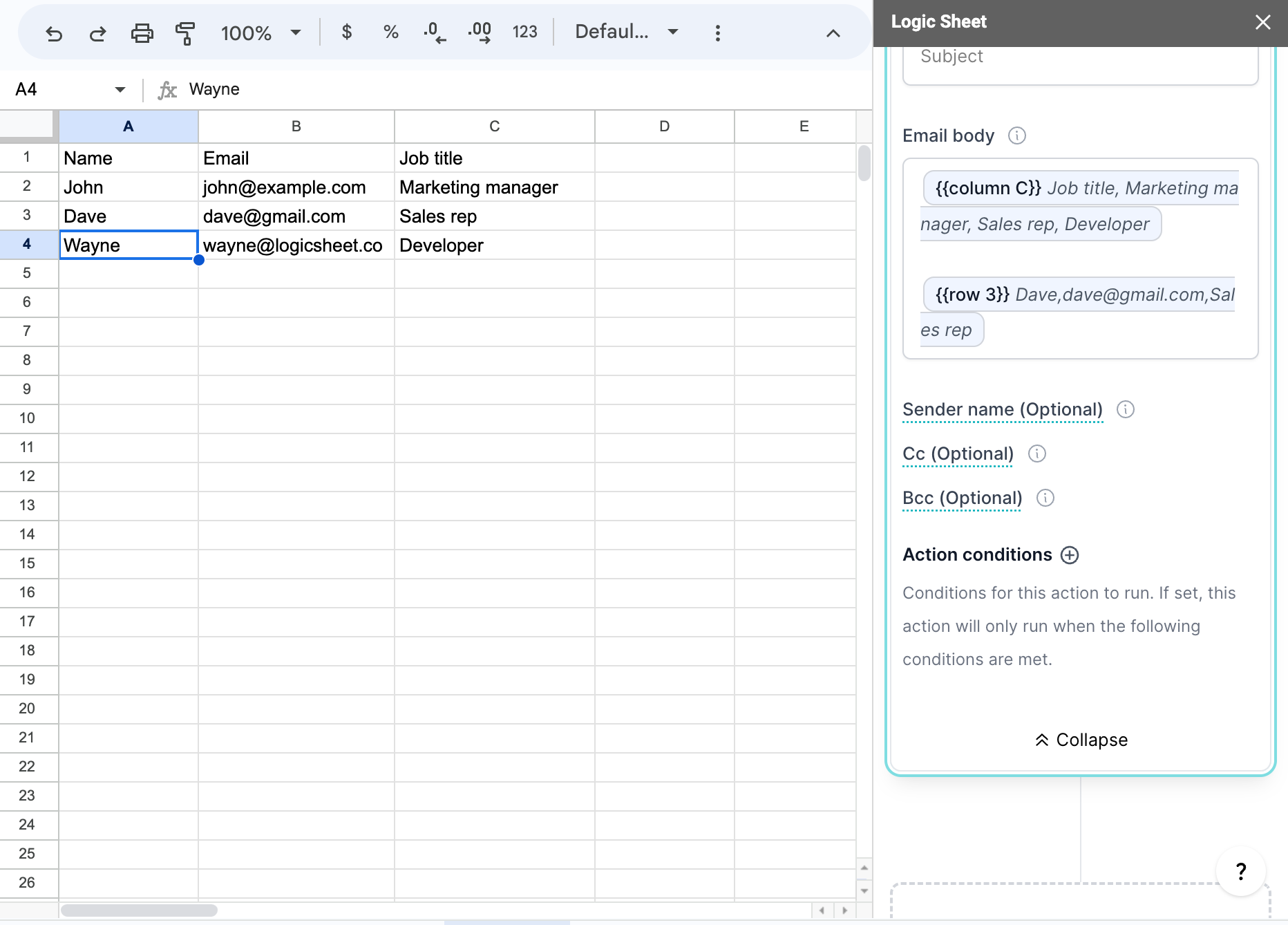 The ultimate guide to merge tags in Logic Sheet - How to use dynamic data in your Google Sheets ...